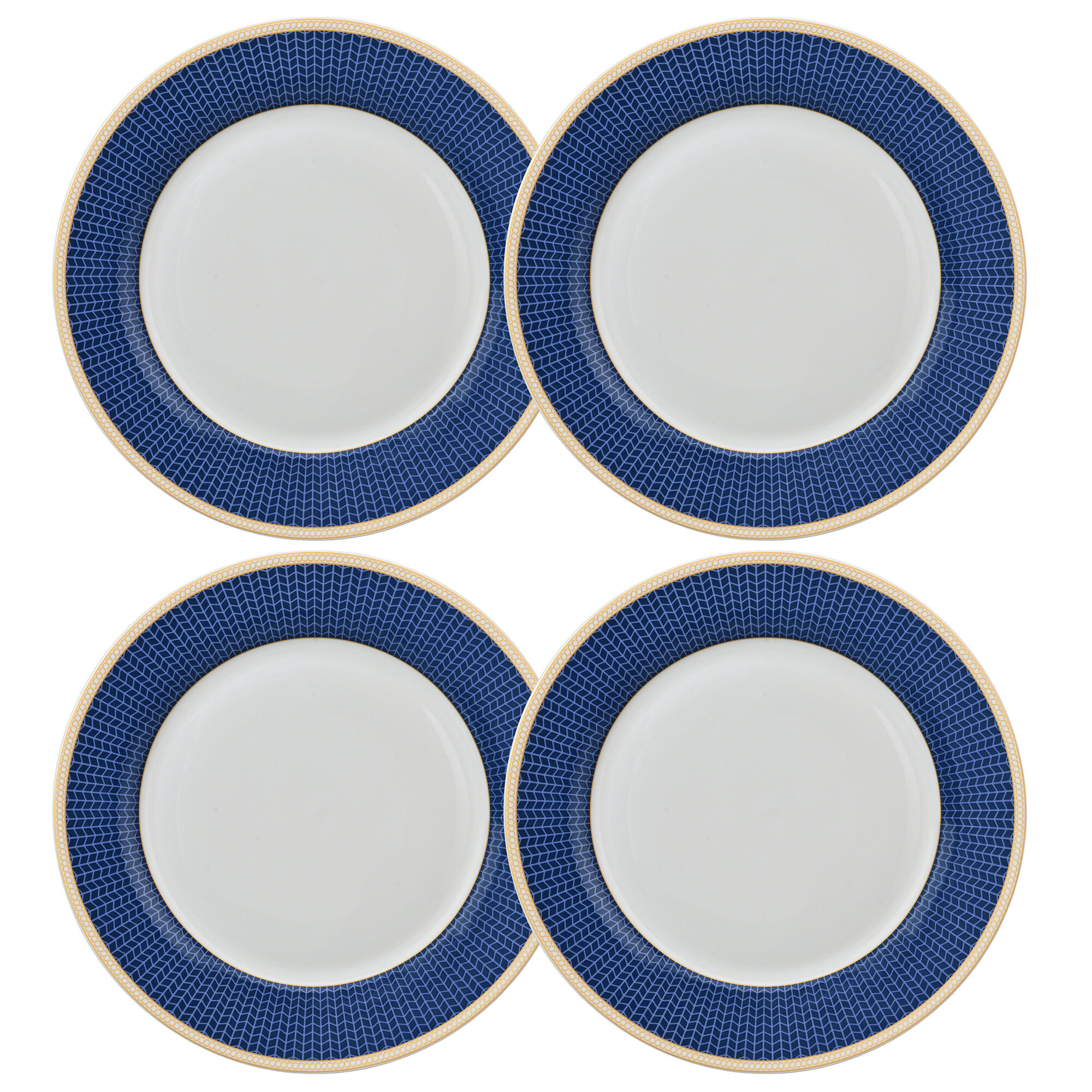 Longshore Tides Shira 10.5'' Porcelain China Dinner Plate , Set of 4 ...