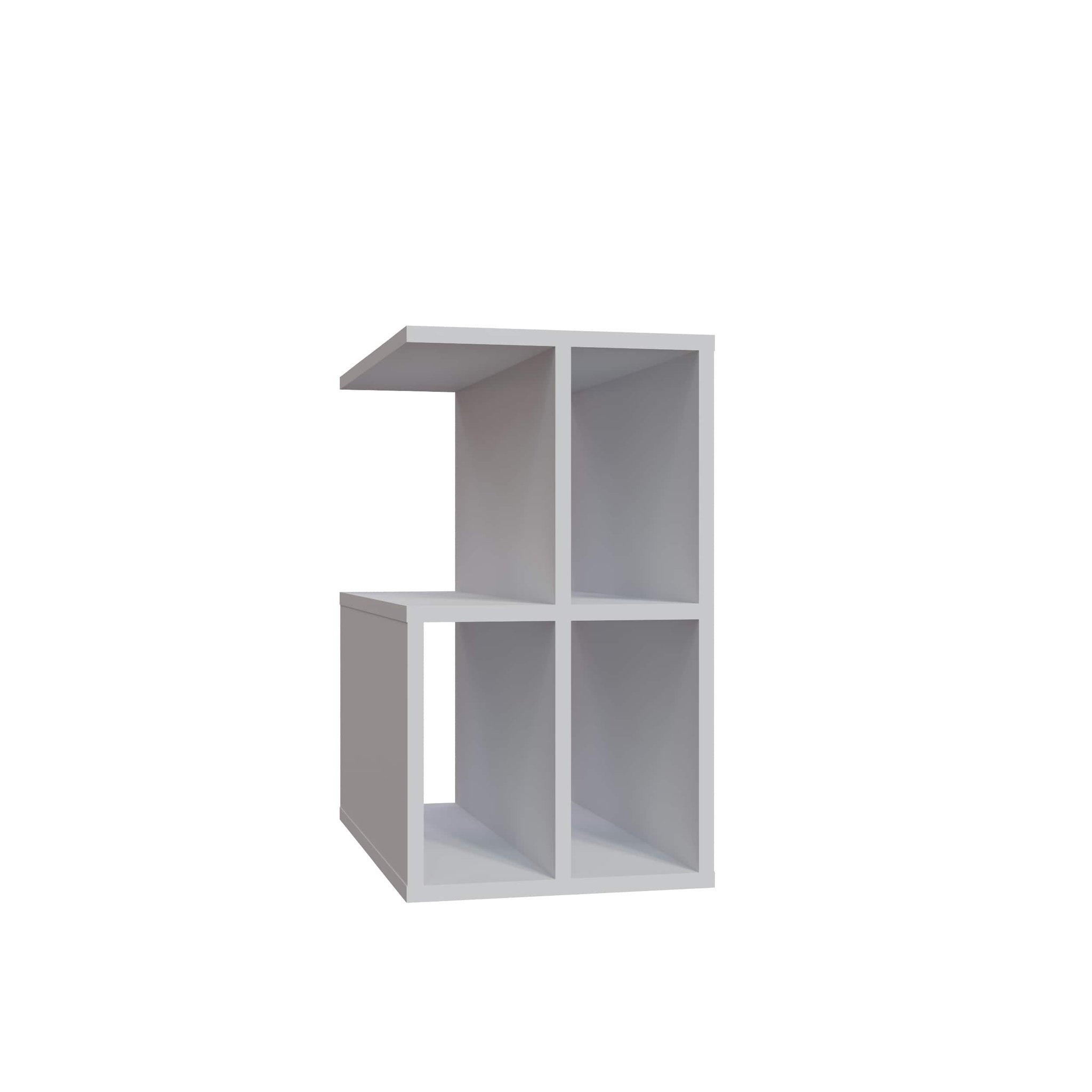 Latitude Run® Modern Cube End Table with Open Storage Shelves | Wayfair