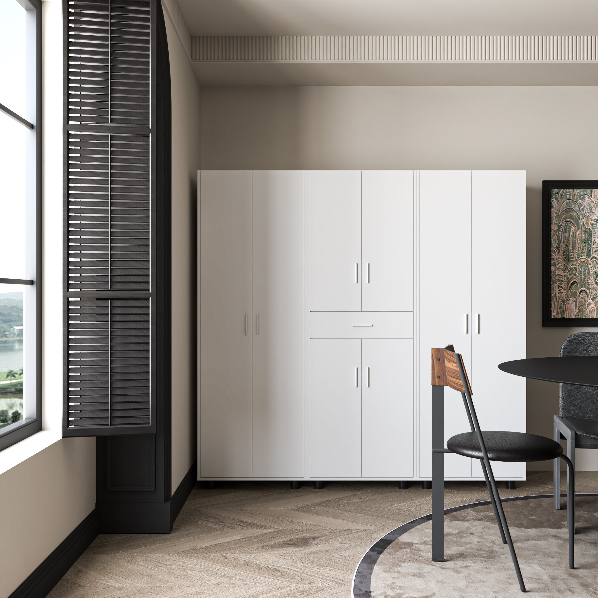 WFX Utility™ 3 Pieces Garage Storage Cabinet System Set & Reviews | Wayfair