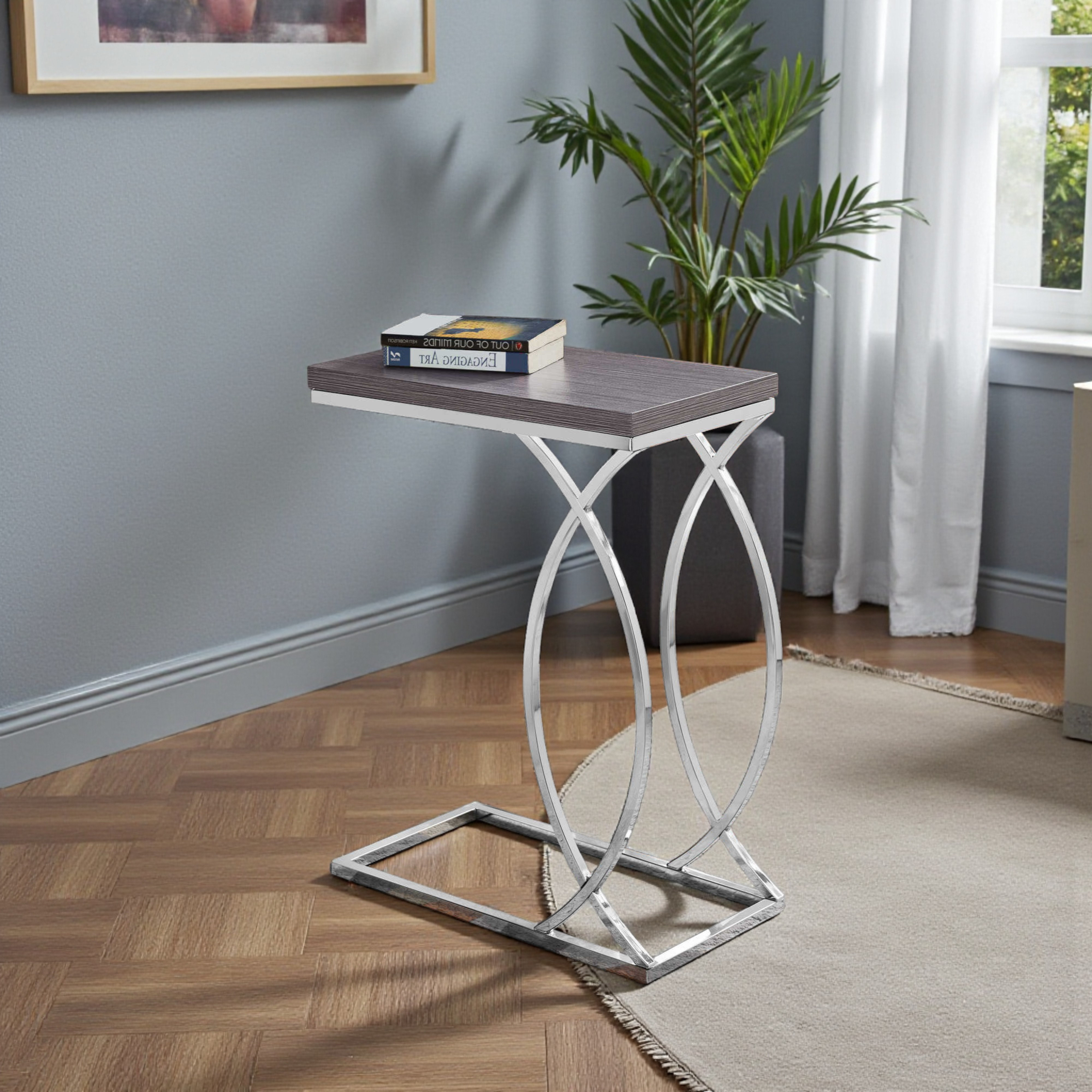 Ivy Bronx Crius C-shaped - Chrome Metal | Wayfair