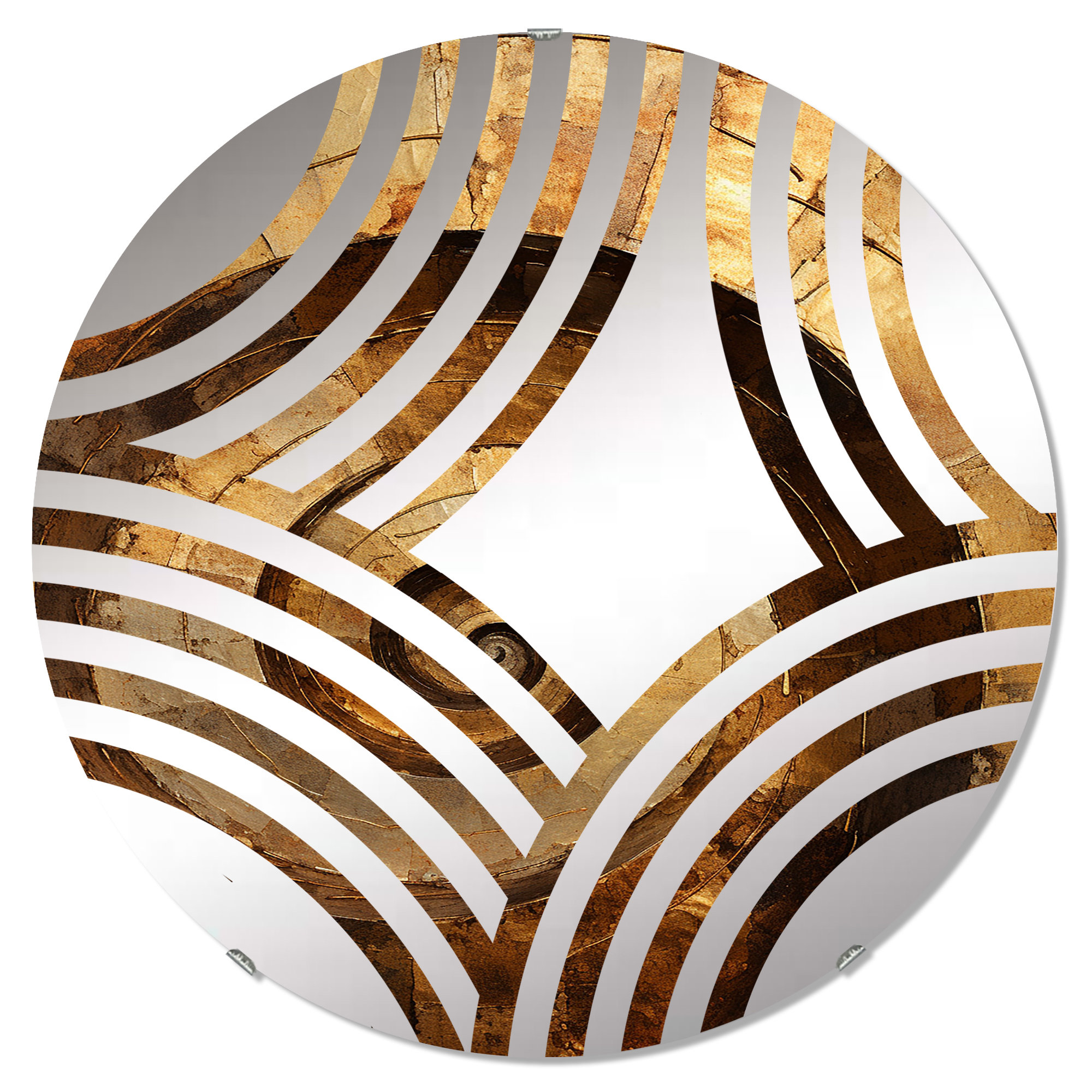 East Urban Home Gold Black Timeless Turn II - Baptist Fan Decorative ...