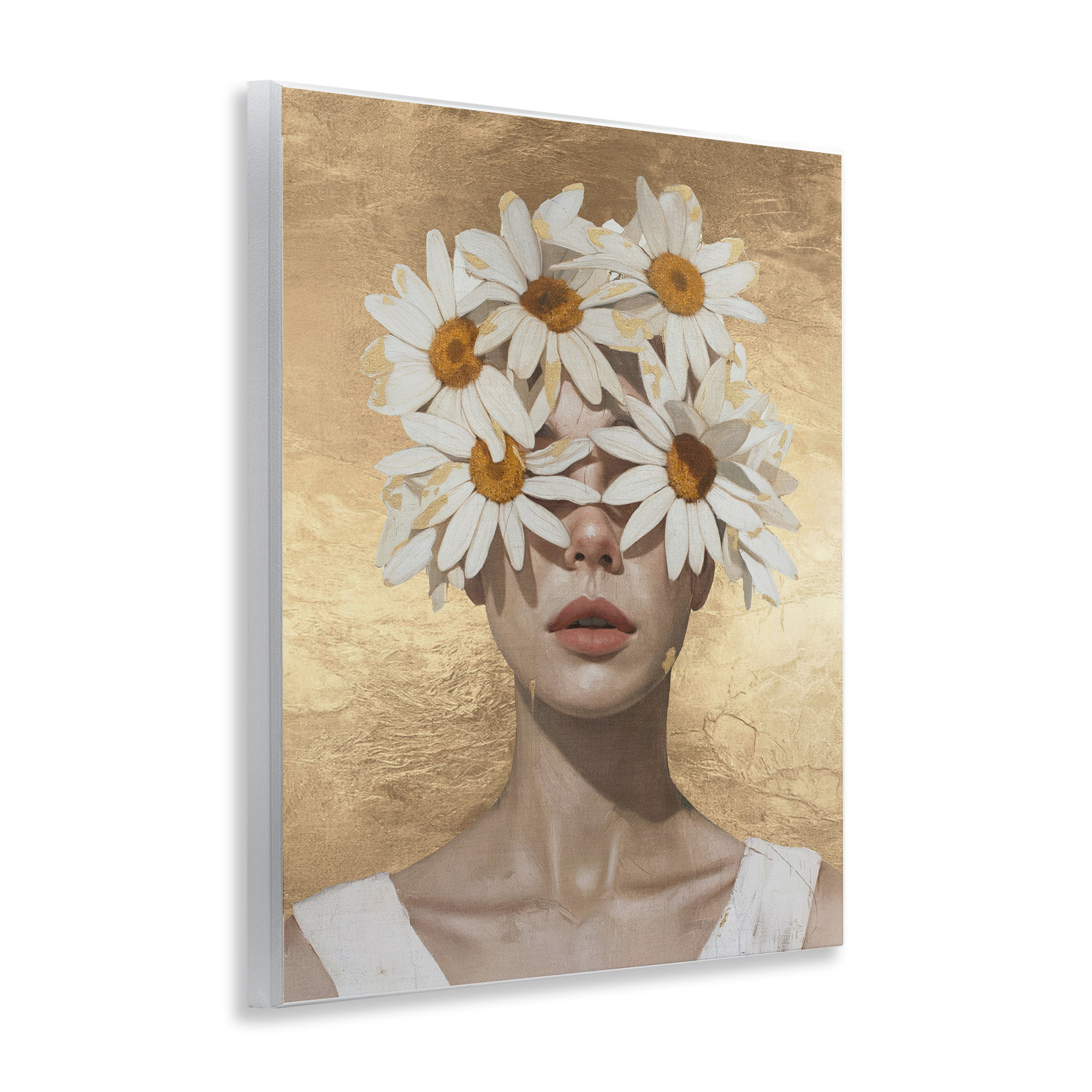 House of Hampton® Daisy Adorned Woman Wall Plaque Art by Svetlana ...