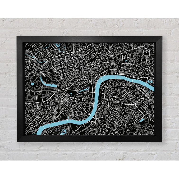 Williston Forge The Map Of London Thames 2 - Single Picture Frame Art ...