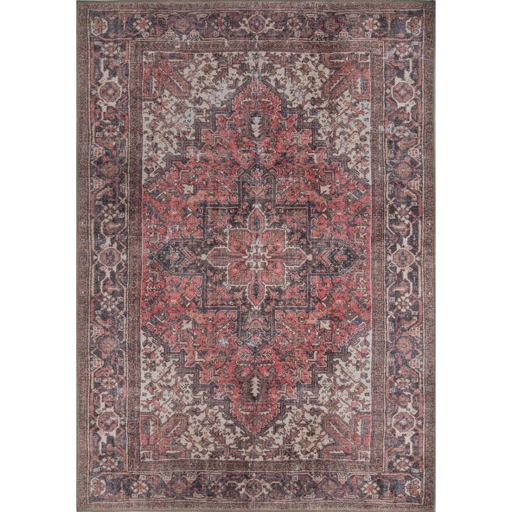 Bungalow Rose Soul Ethnic Pattern Woven Base Decorative Brown Rug | Wayfair