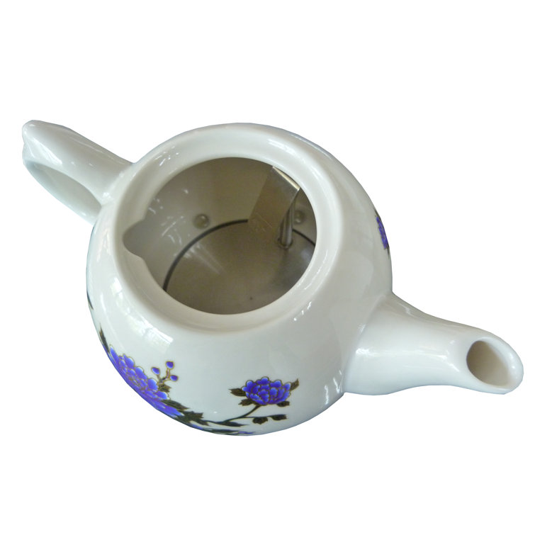 FixtureDisplays Ceramic Electric Tea Changing Color Pattern Kettle ...