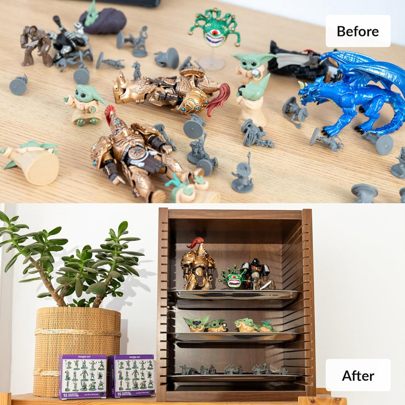 CHUANGWENYI Miniature Carrying Case For Collectibles, Miniature Storage ...