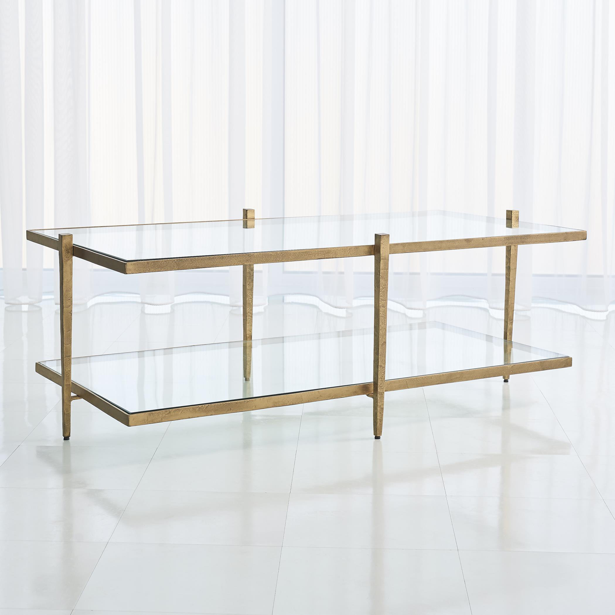 Global Views Laforge Cocktail Table-Antique Gold | Wayfair