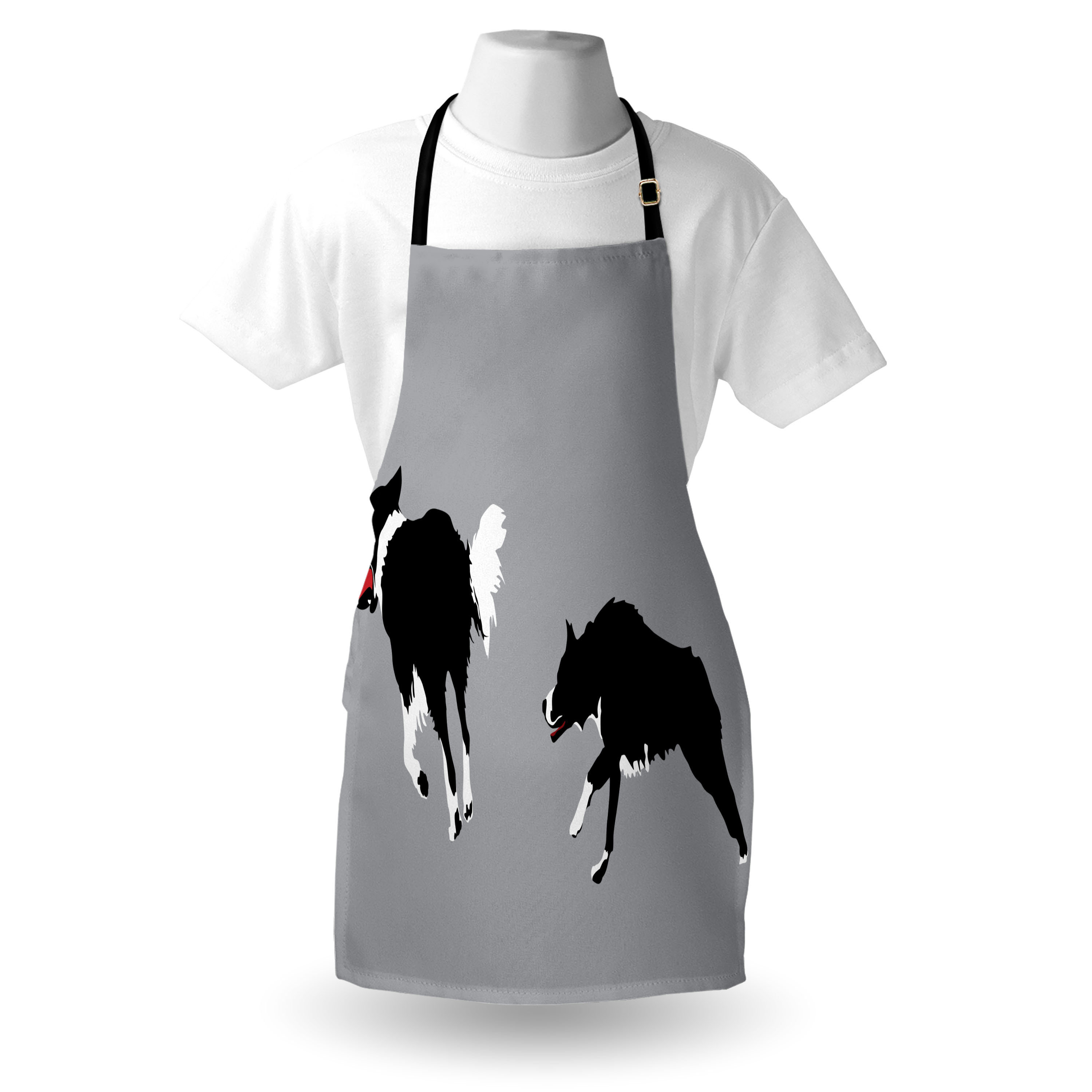 East Urban Home Running Apron Unisex Playing 2 Dogs with Ball Adult ...