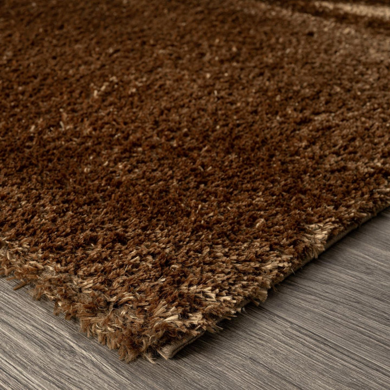 Luxe Weavers Machine Woven Performance Brown Rug | Wayfair