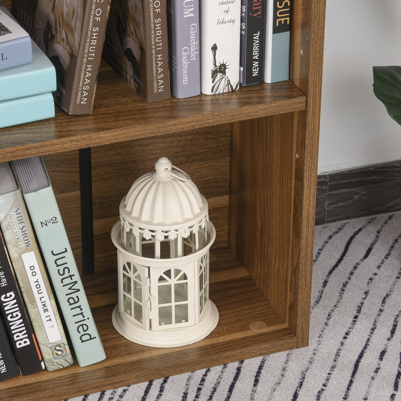 George Oliver Janzen Wood Small 2 Tier Cube Bookcase & Reviews ...