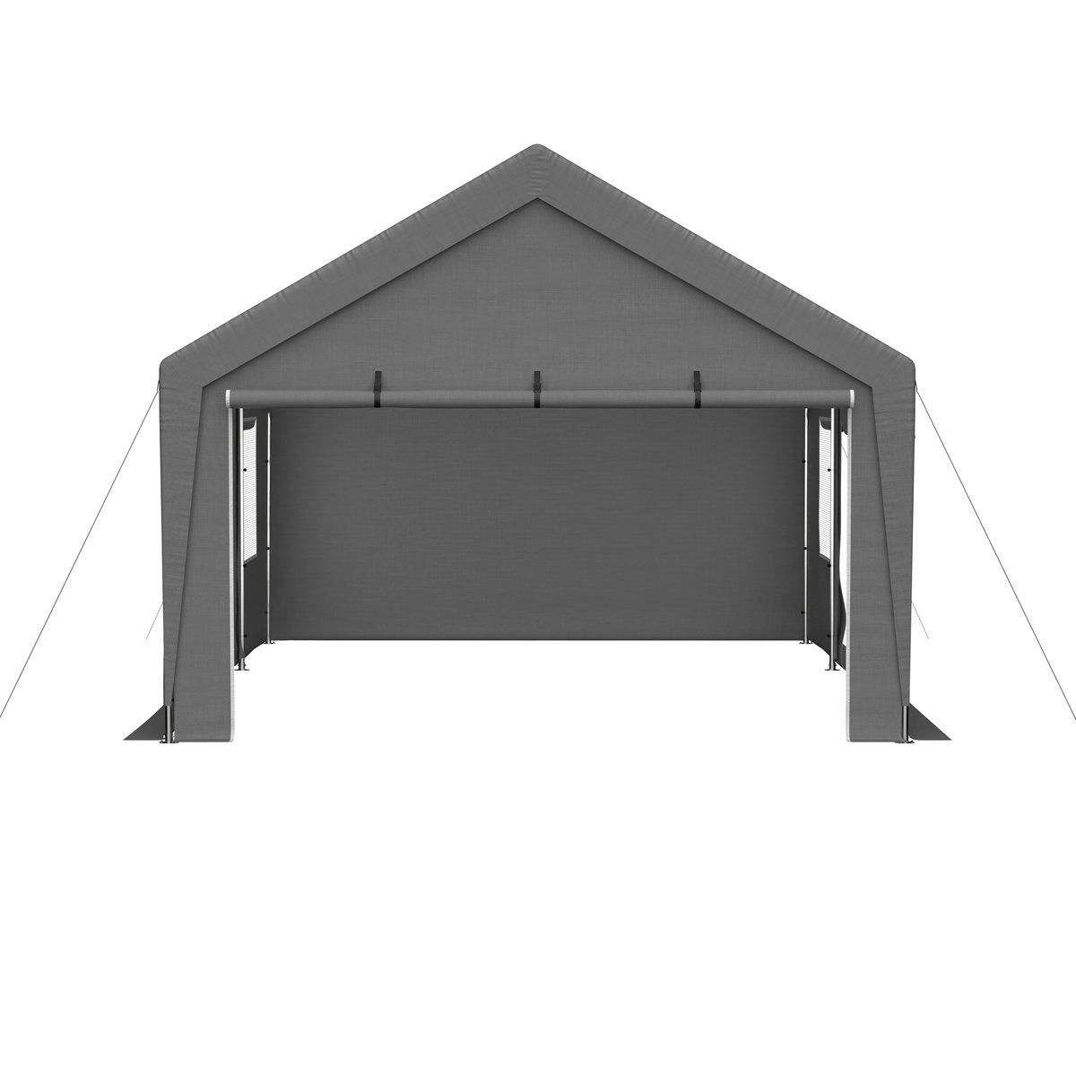 Thanaddo 13 Ft. W x 20 Ft. D Garage Heavy Duty Carport Portable Garage ...