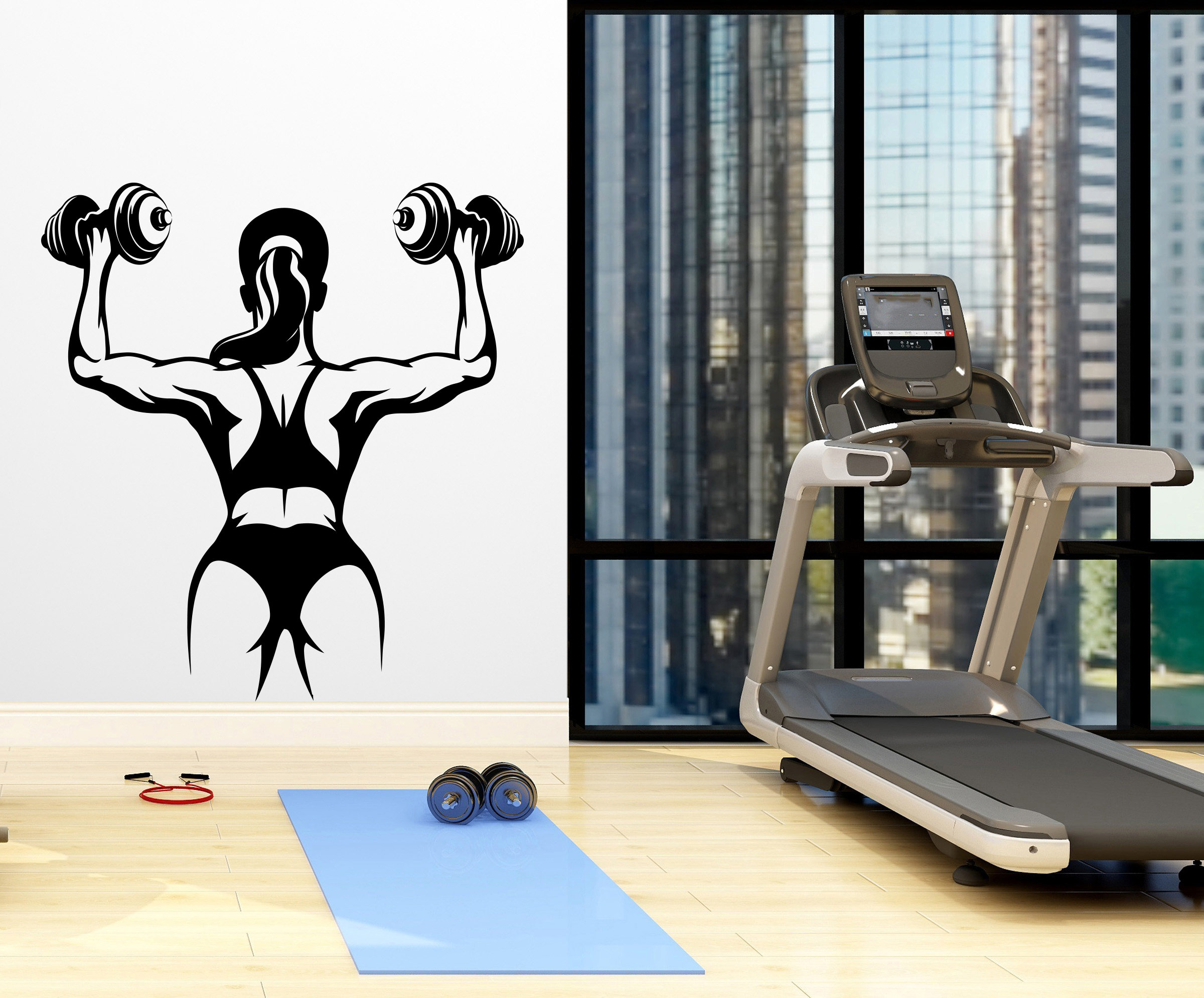 Winston Porter Gym Wall Decor Fitness Girl Motivation Wall Art Woman ...