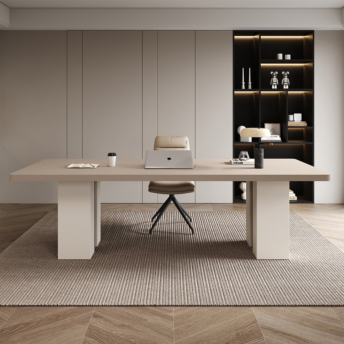 Isla Hopping Minimalist Rectangular Sintered Stone Desk - Wayfair Canada