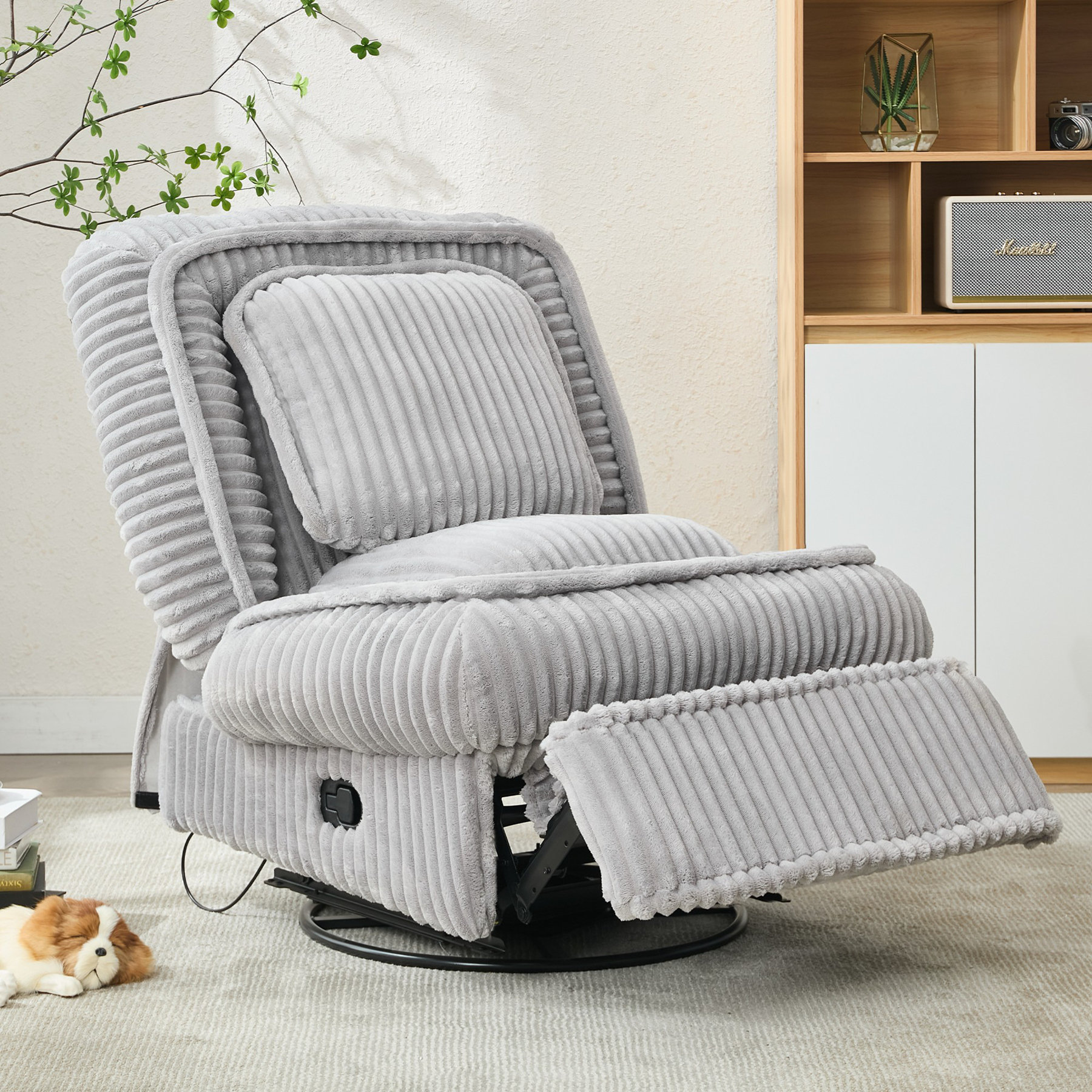 Latitude Run® 360° Swivel Rocking Single Sofa,Recliner Sofa - Wayfair ...