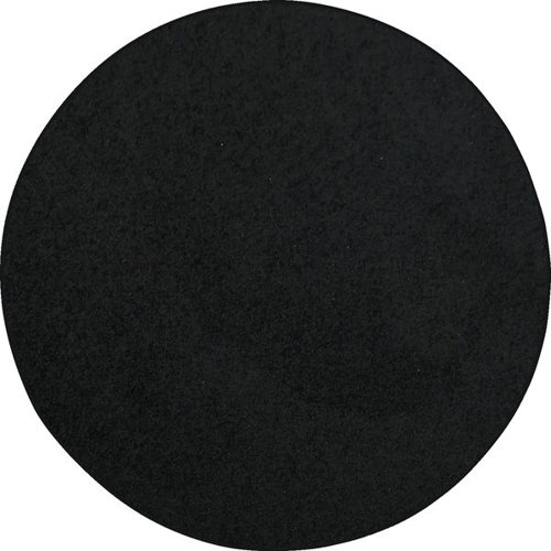Latitude Run® Solid Color Round Shape Area Rugs Black & Reviews | Wayfair