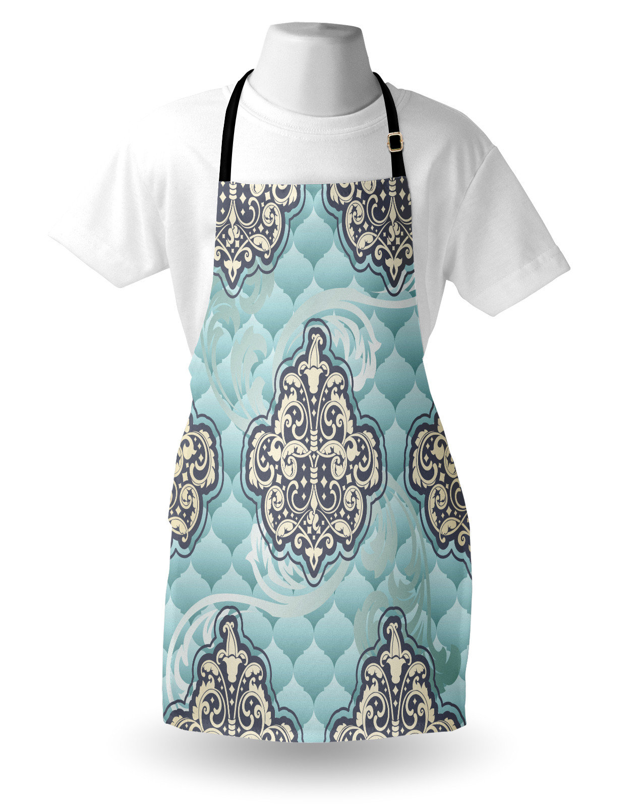 Bungalow Rose Victorian Apron Unisex Rococo Era Designs Adult Size Pale ...