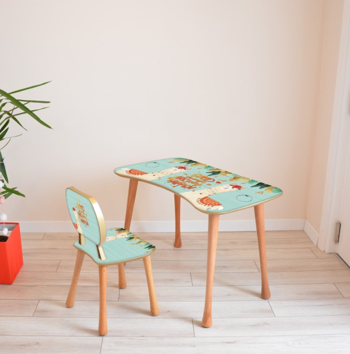 East Urban Home Ber Kids Rectangular Play Table and Chair Set | Wayfair