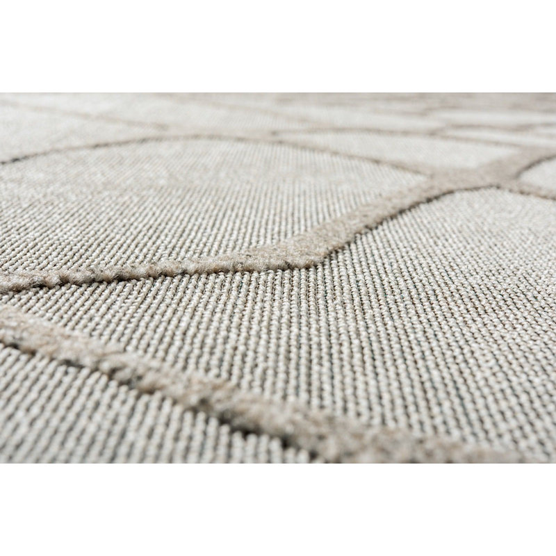 Ebern Designs Outdoor Veranda Area Rug Latte Color | Wayfair