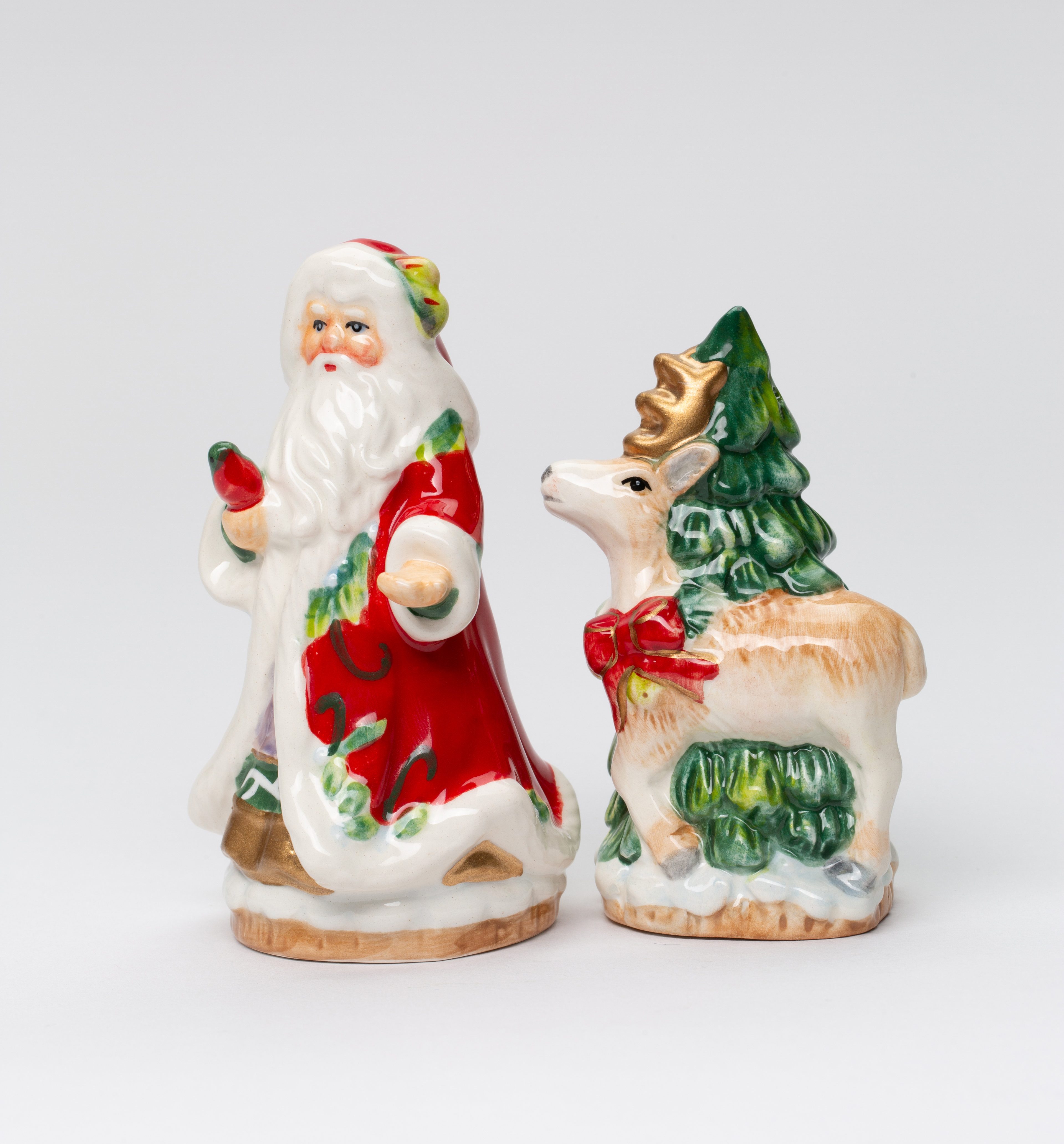 Cosmos Gifts Santa & Reindeer Salt & Pepper Shaker Set & Reviews | Wayfair