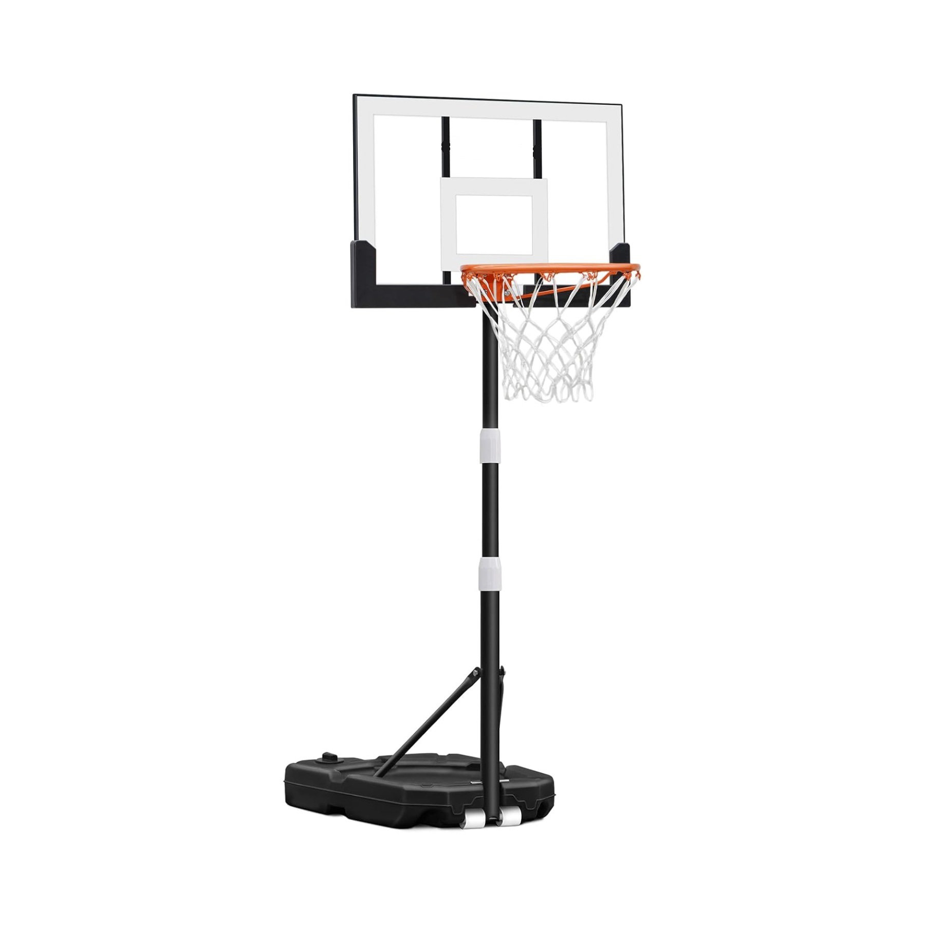 JETEHO Kids Basketball Hoop Outdoor 3.2-7.2 Feet Adjustable, 29 Inch ...