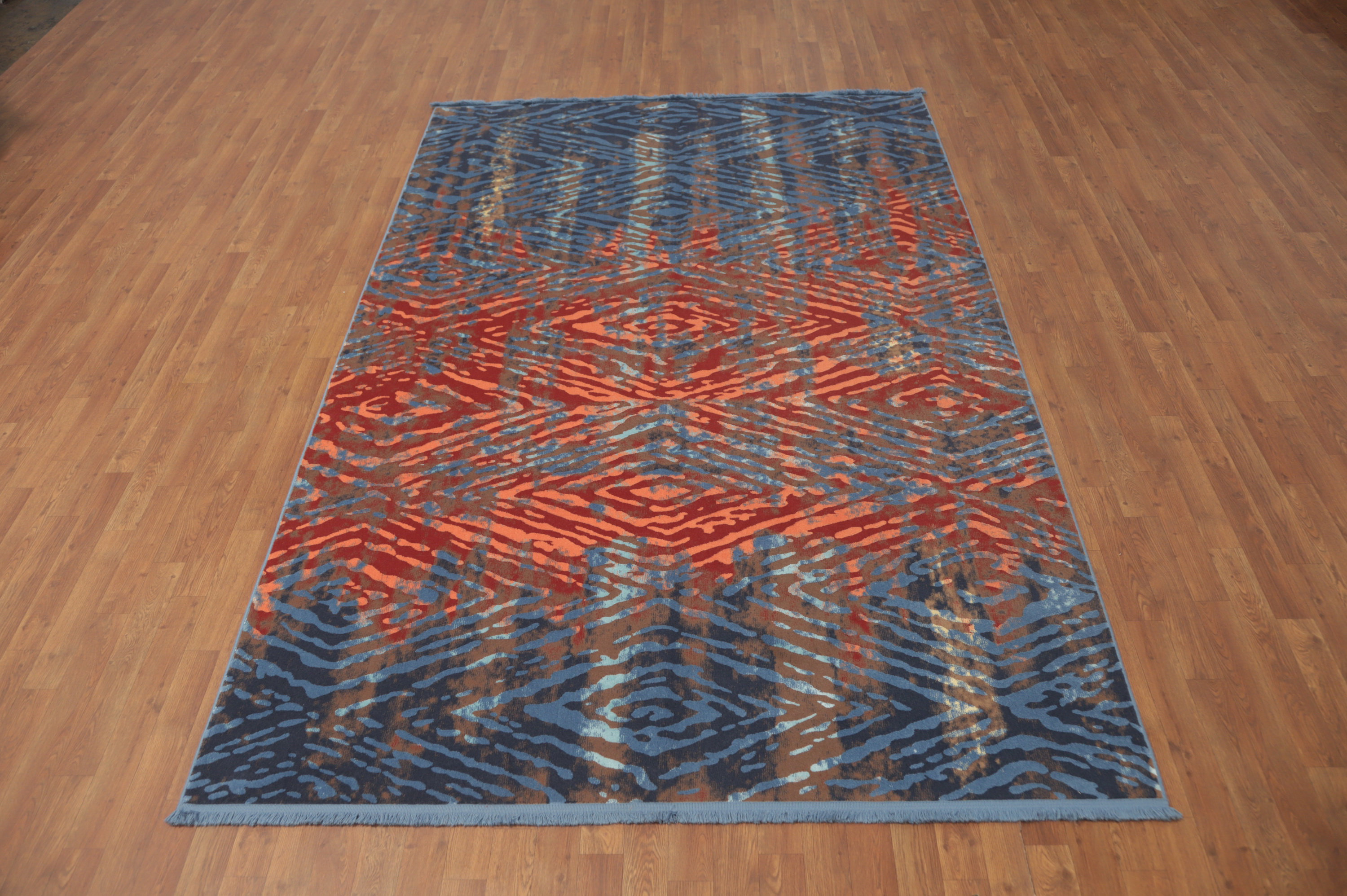 Hokku Designs Geometric Gabbeh Style Distressed Look Area Rug 6x9 | Wayfair