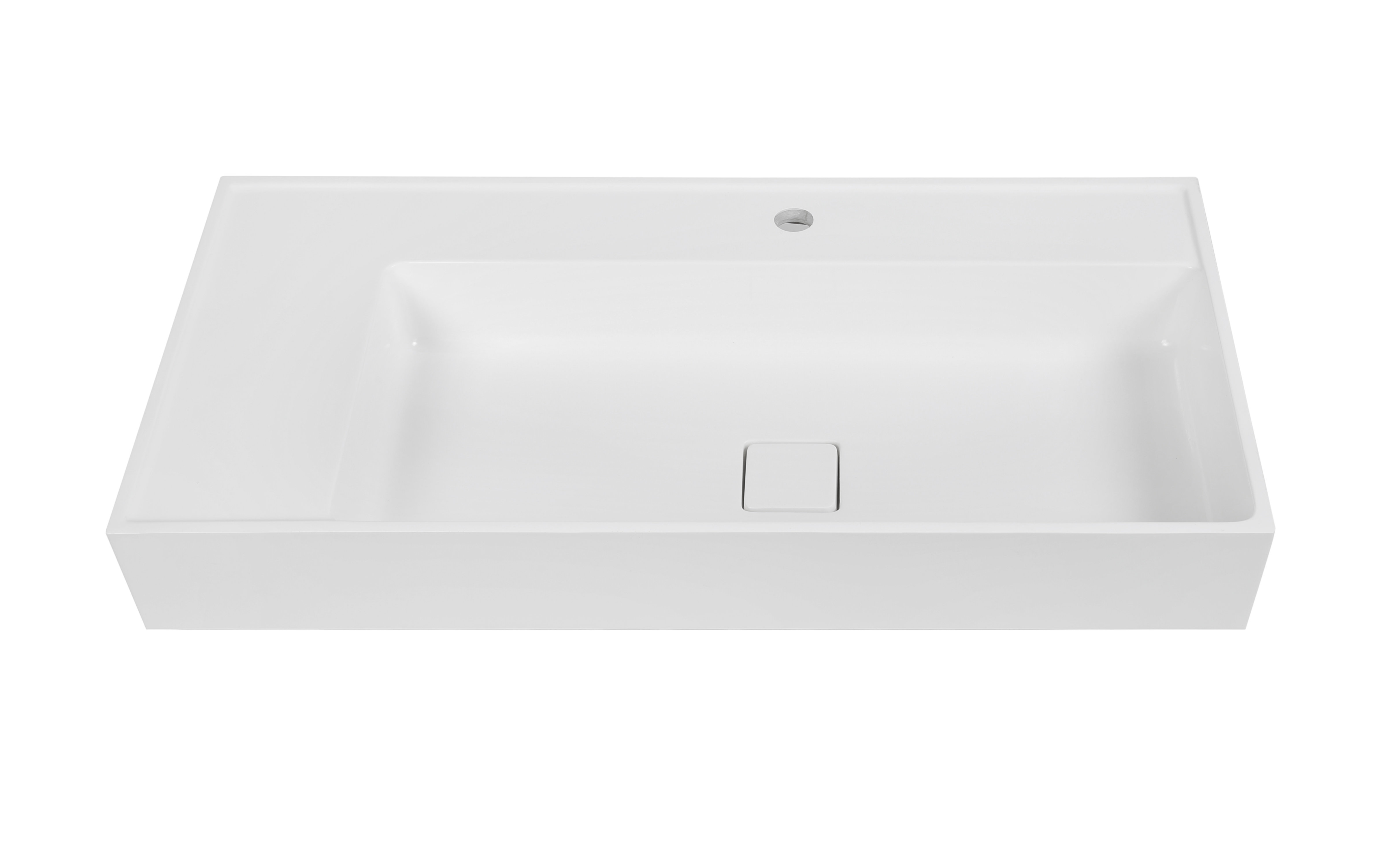 Streamline Bath 35.4" Solid Surface Resin Streamline Vanity Top ...