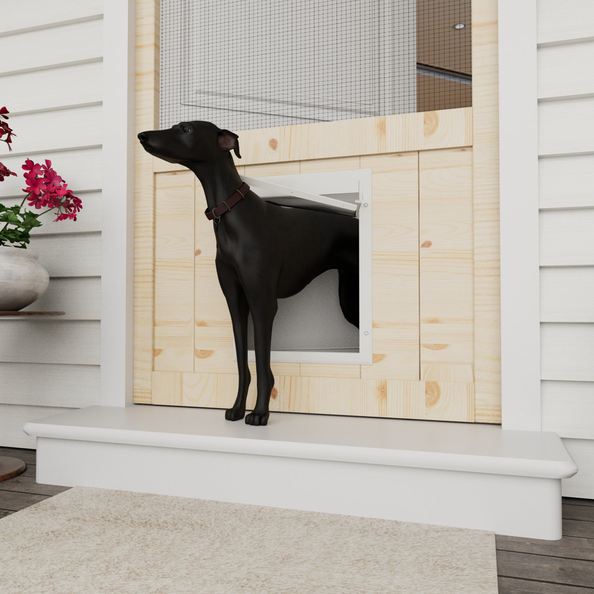 Win Stellar Ready to Install Solid Wood Hinged Screen Doors & Reviews ...