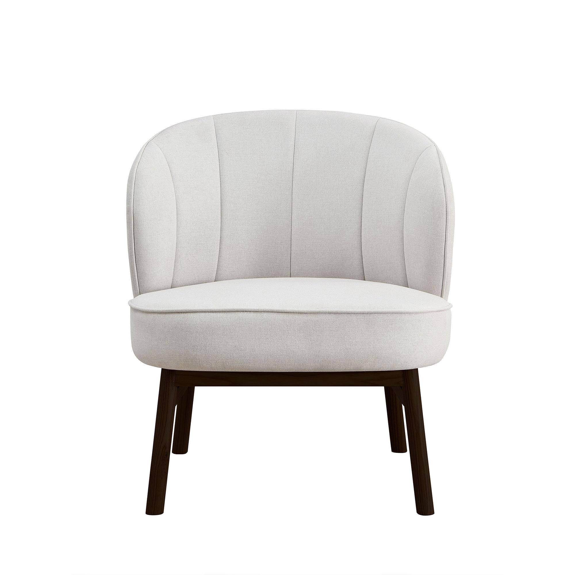 George Oliver Stylish Wooden Frame Upholstered Lounge Shell Chair | Wayfair