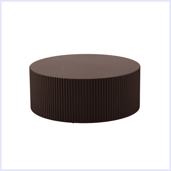 Brayden Studio® Modern Handcrafted Round Coffee Table End table with ...