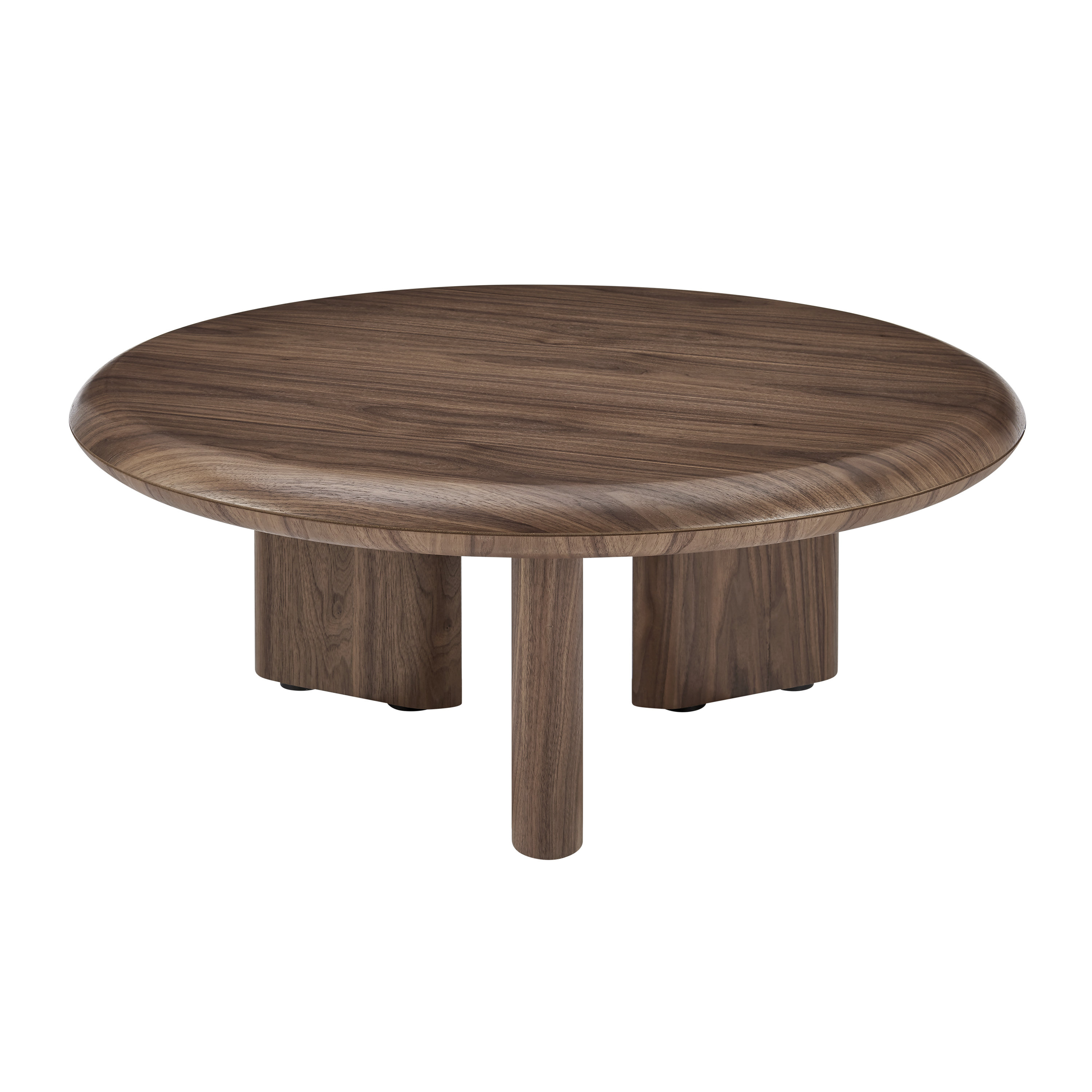 Eurostyle Albert Round Coffee Table In Walnut | Wayfair
