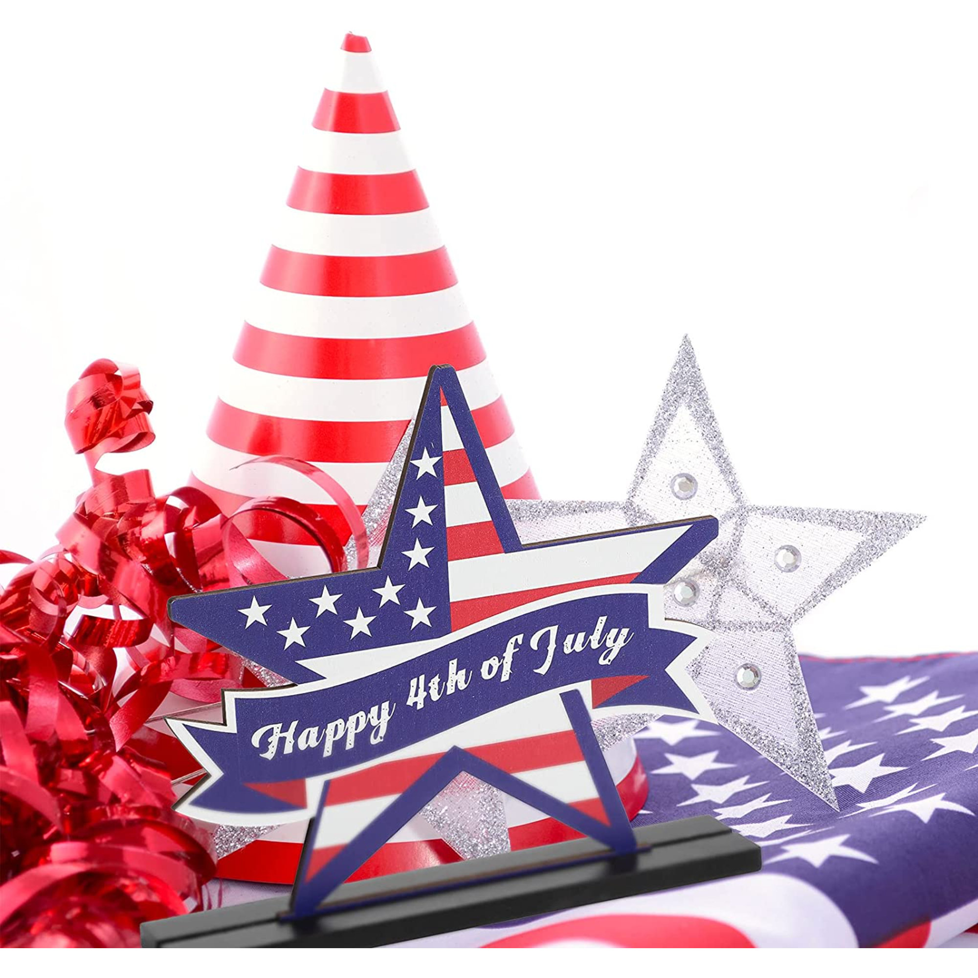 The Holiday Aisle® Independence Day Table Decoration Patriotic Wooden ... The Holiday Aisle® Independence Day Table Decoration Patriotic Wooden ...