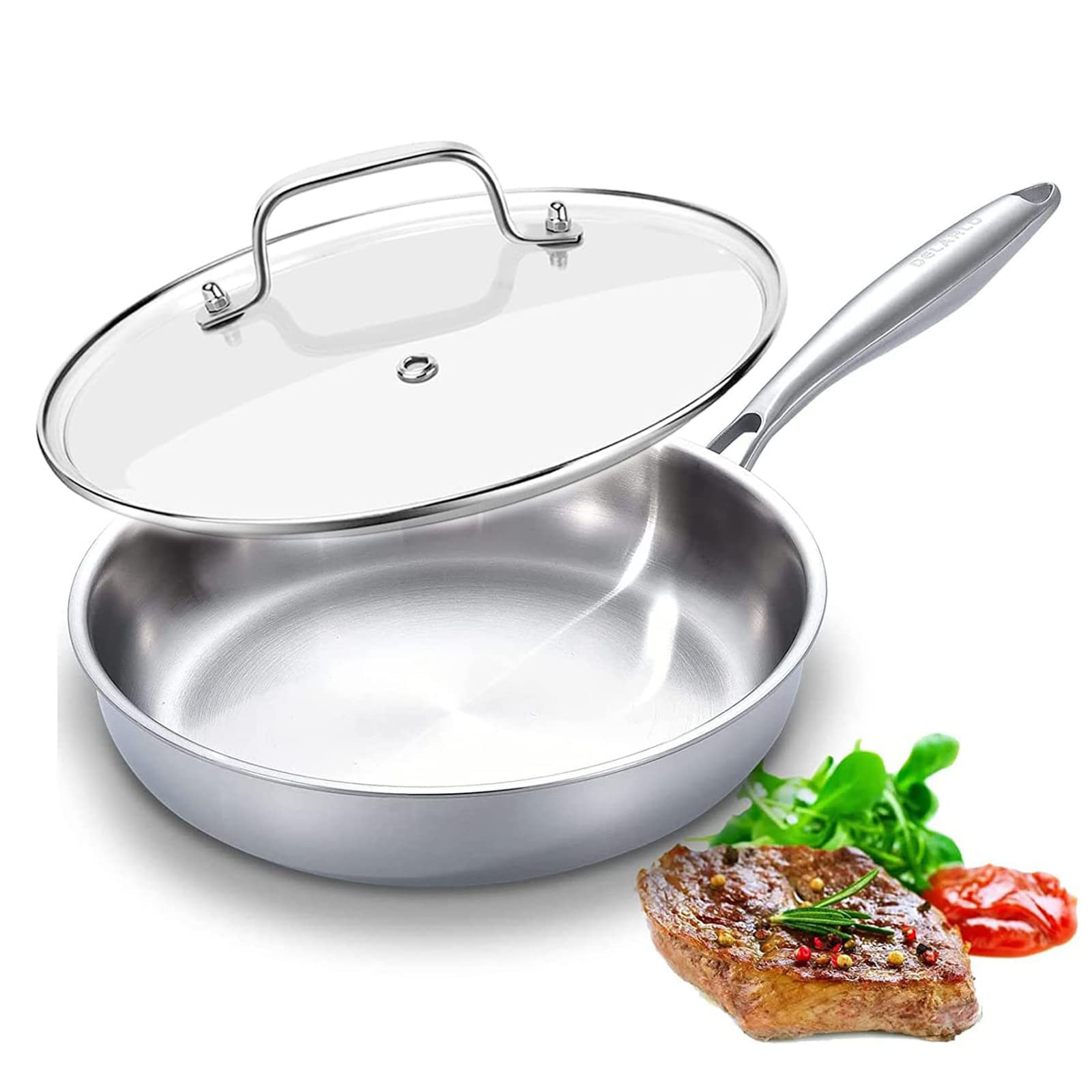 PSA LABORATORY FURNITURE LLC Stainless Steel Non-Stick Frying Pan ...