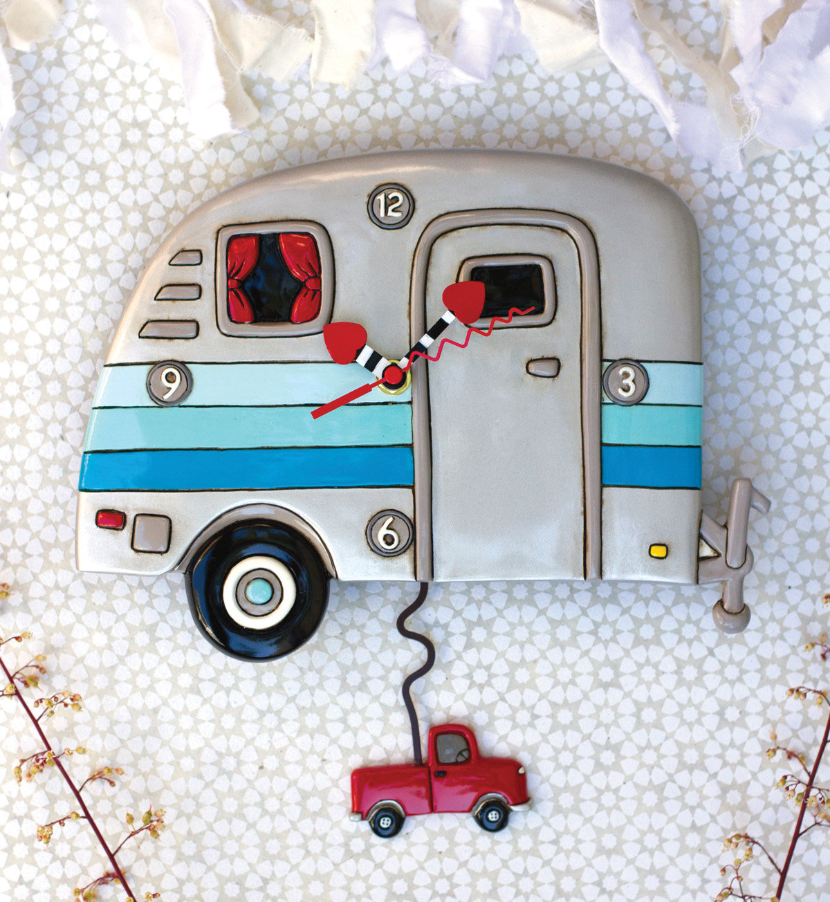 Allen Designs Happy Campers Vintage Trailer Battery Operated Sculpted ...