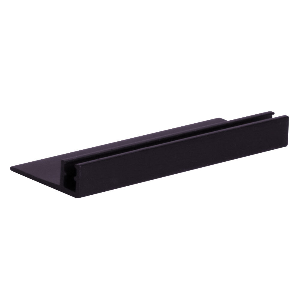 ROPPE Vinyl 144'' W x 1.13'' L Molding Track in Black | Wayfair