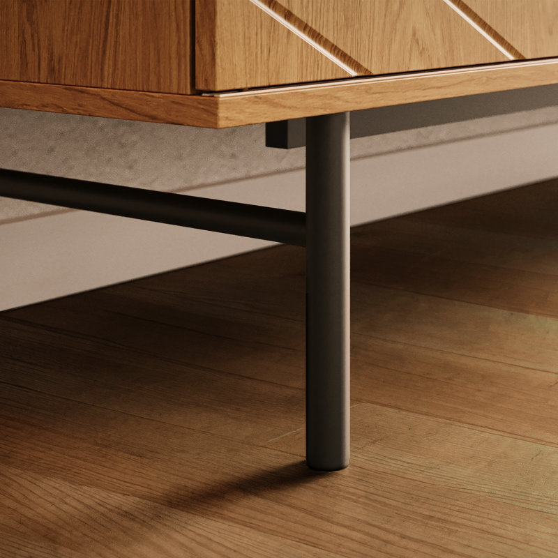 Latitude Run® Latitude Run Lanai 63" Wide Sideboard with Geometric ...