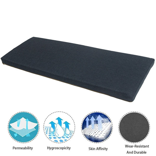 Latitude Run® 3”Thickeness Bench Cushion For Indoor/Outdoor Furniture ...