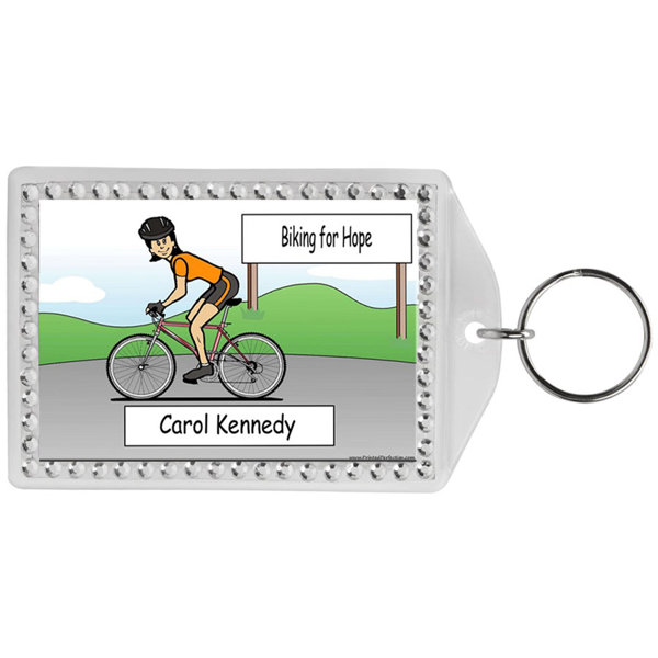 Printed Perfection Personalized Name That Toon Cyclist Female ...