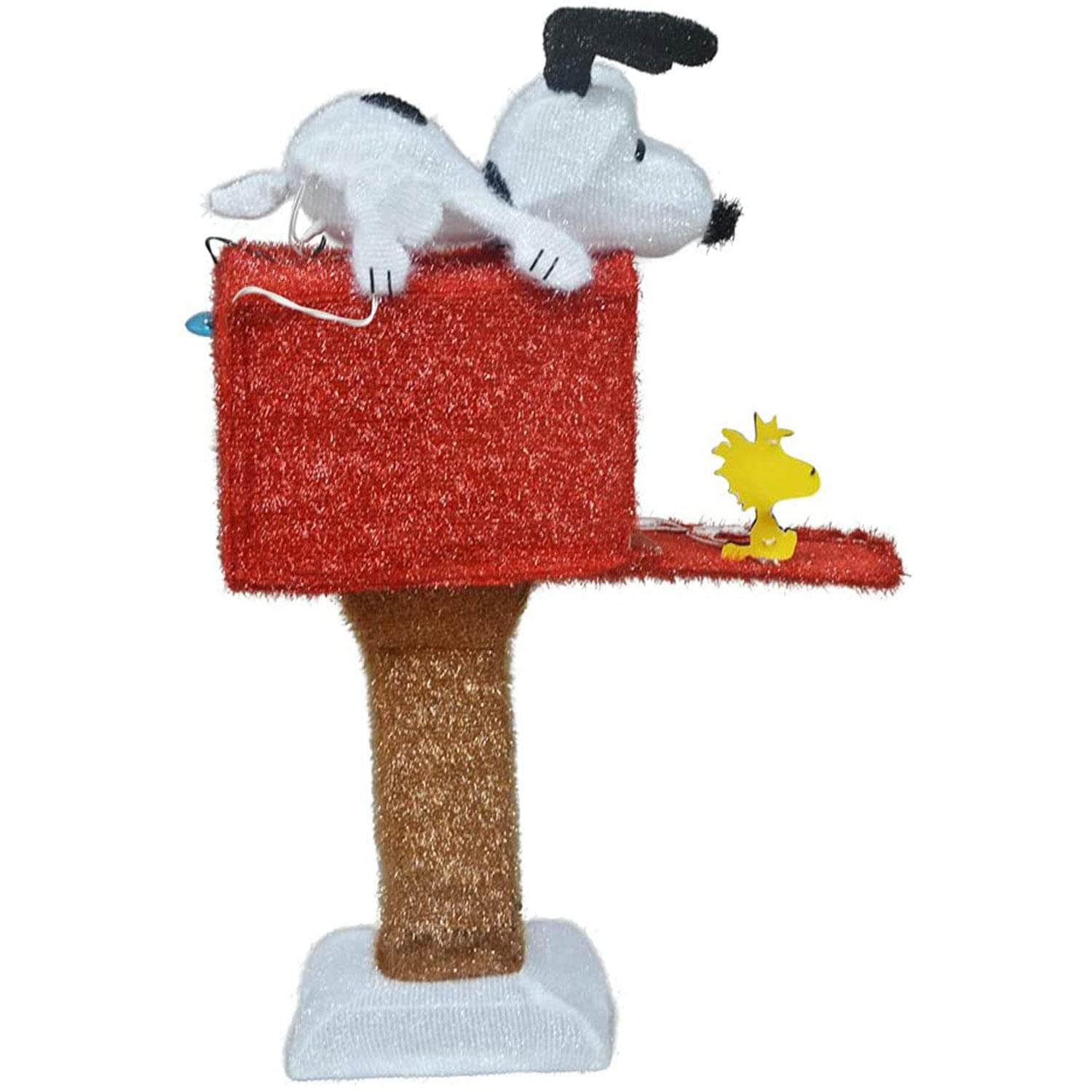 ProductWorks Peanuts 36in Snoopy on The Mailbox Prelit Christmas Yard ...