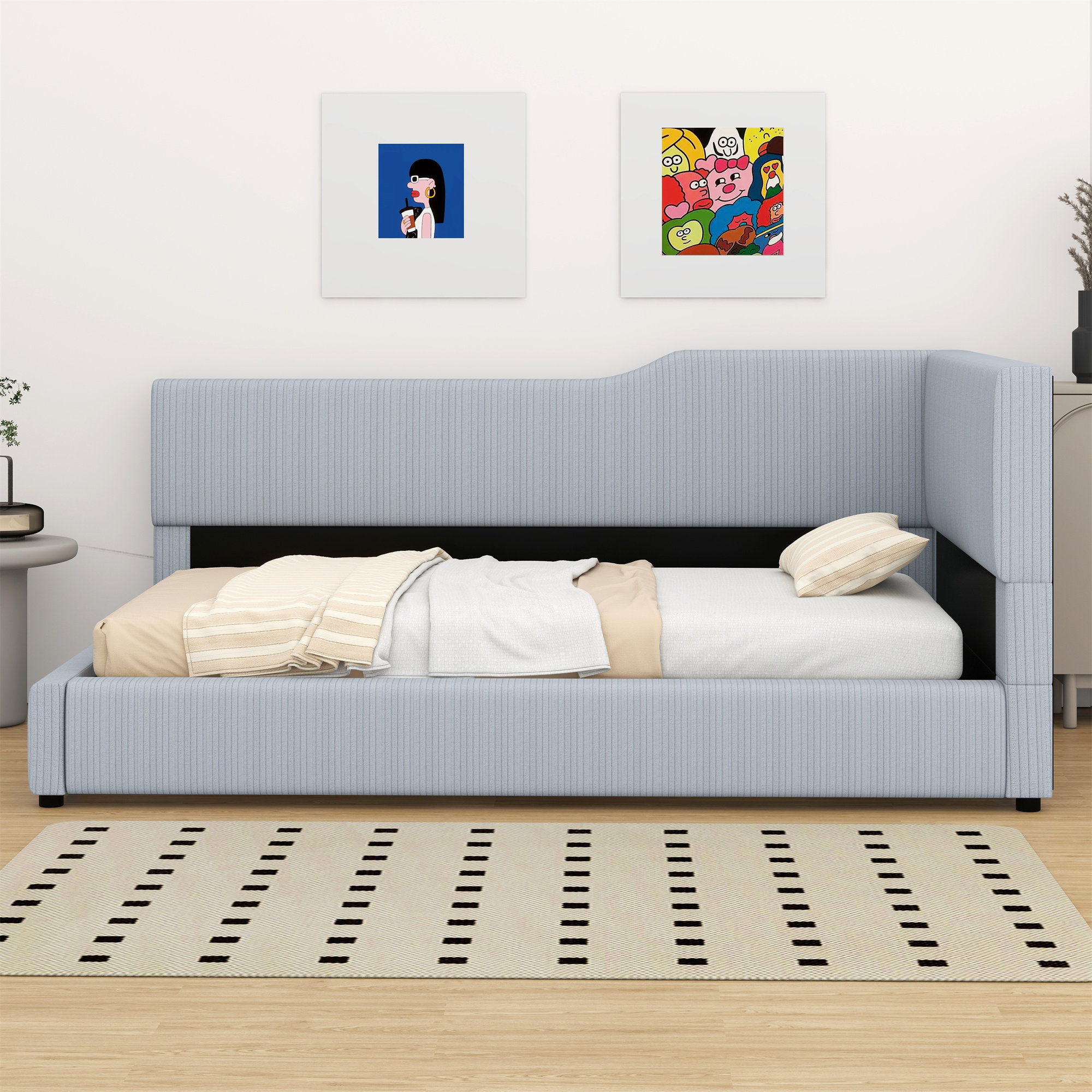 Latitude Run® L-Shaped Daybed Upholstered | Wayfair