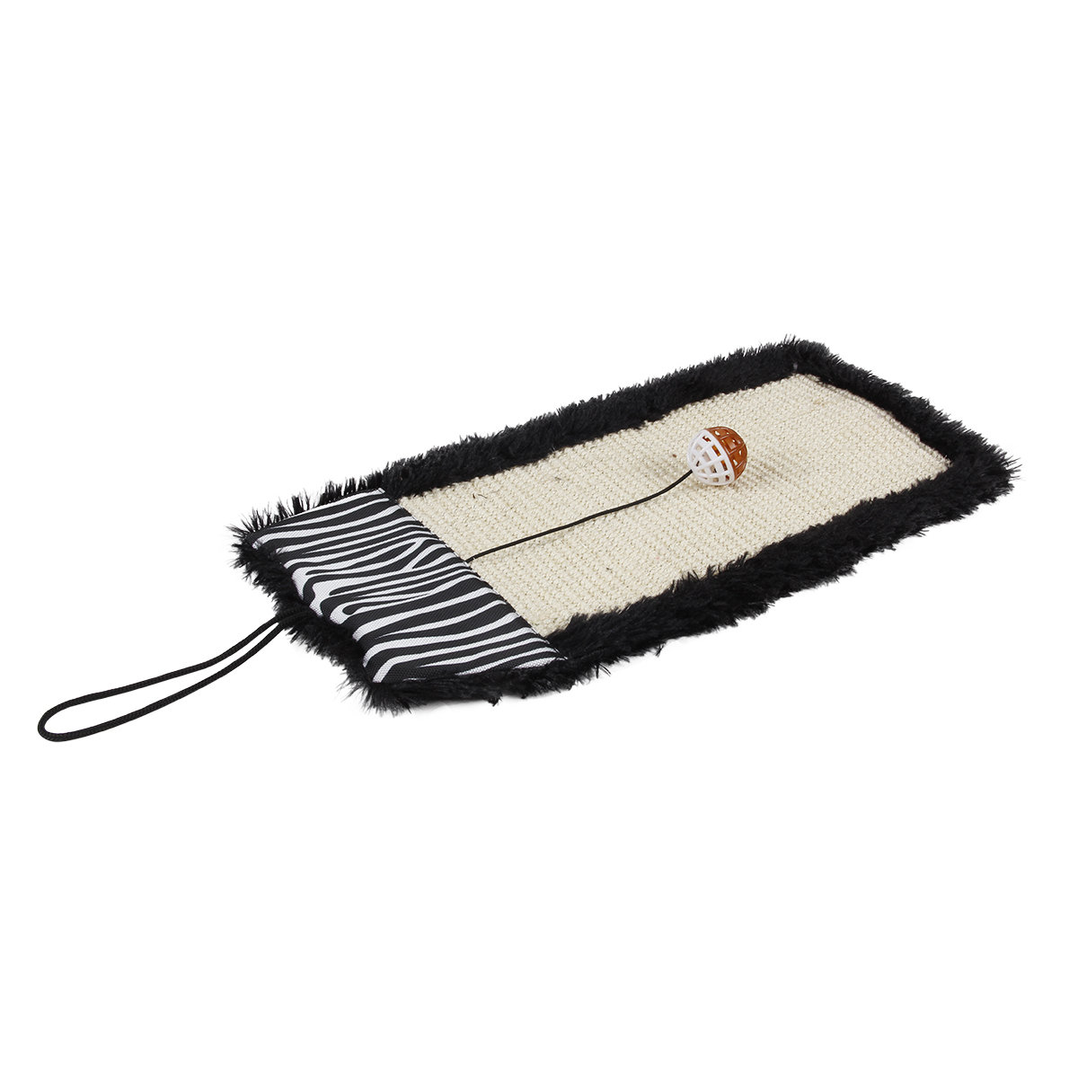 Pet Life 'Scrape-Away' Eco-Natural Sisal and Jute Hanging Carpet Cat ...