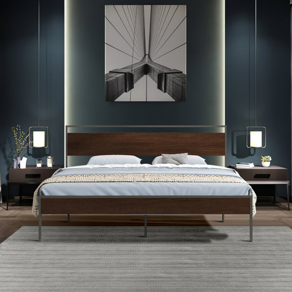 17 Stories Runfried 40.2'' Bed Frame | Wayfair