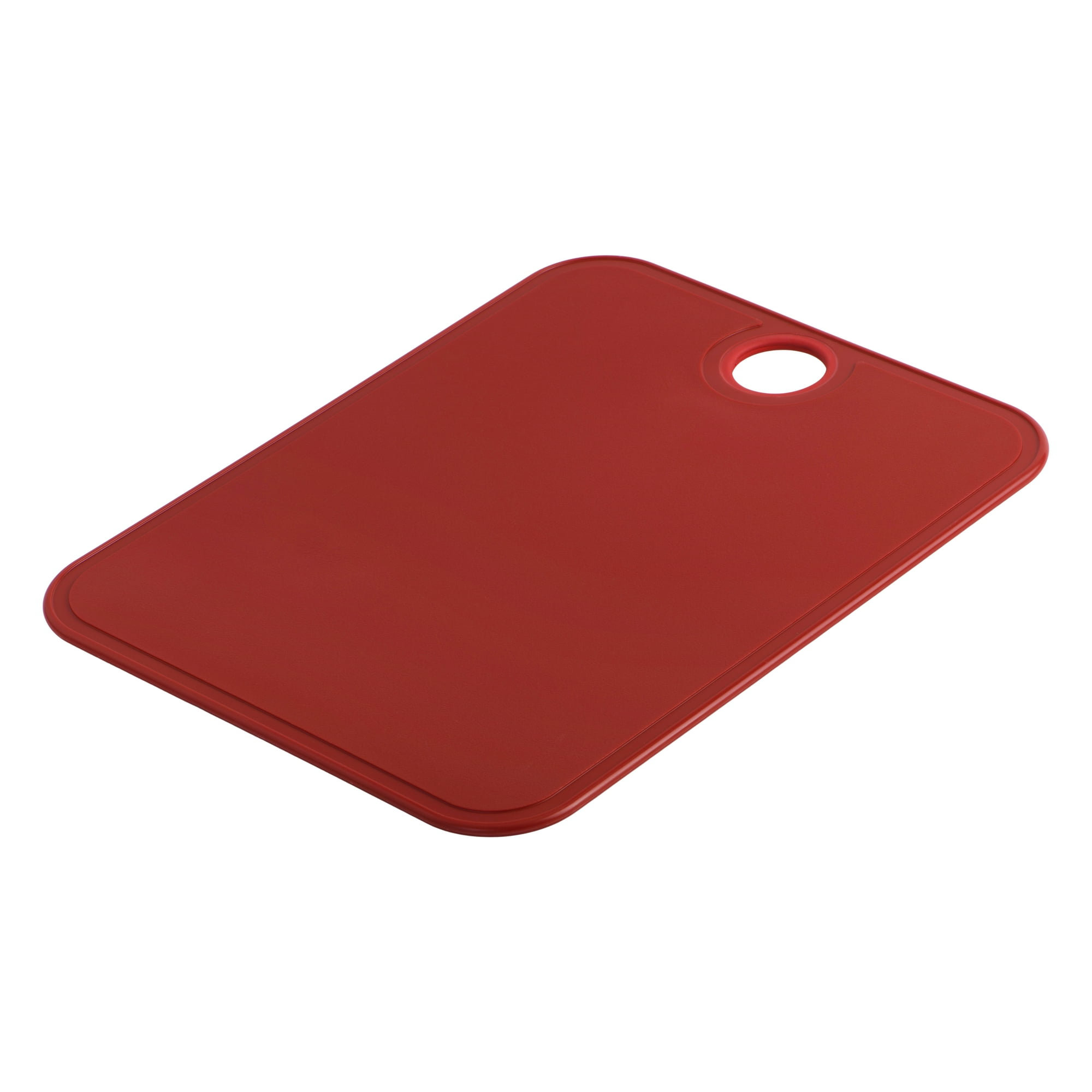 Prime made 14" x 11" Gripper Non-Slip Poly Cutting Board, Red | Wayfair