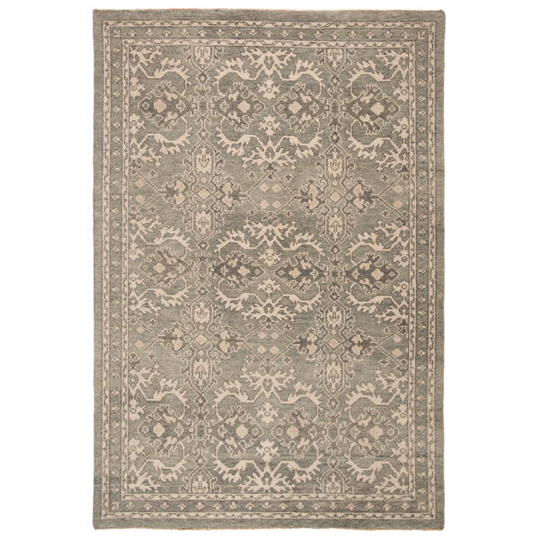 Safavieh Sivas Hand-Knotted Gray/Ivory Area Rug | Perigold