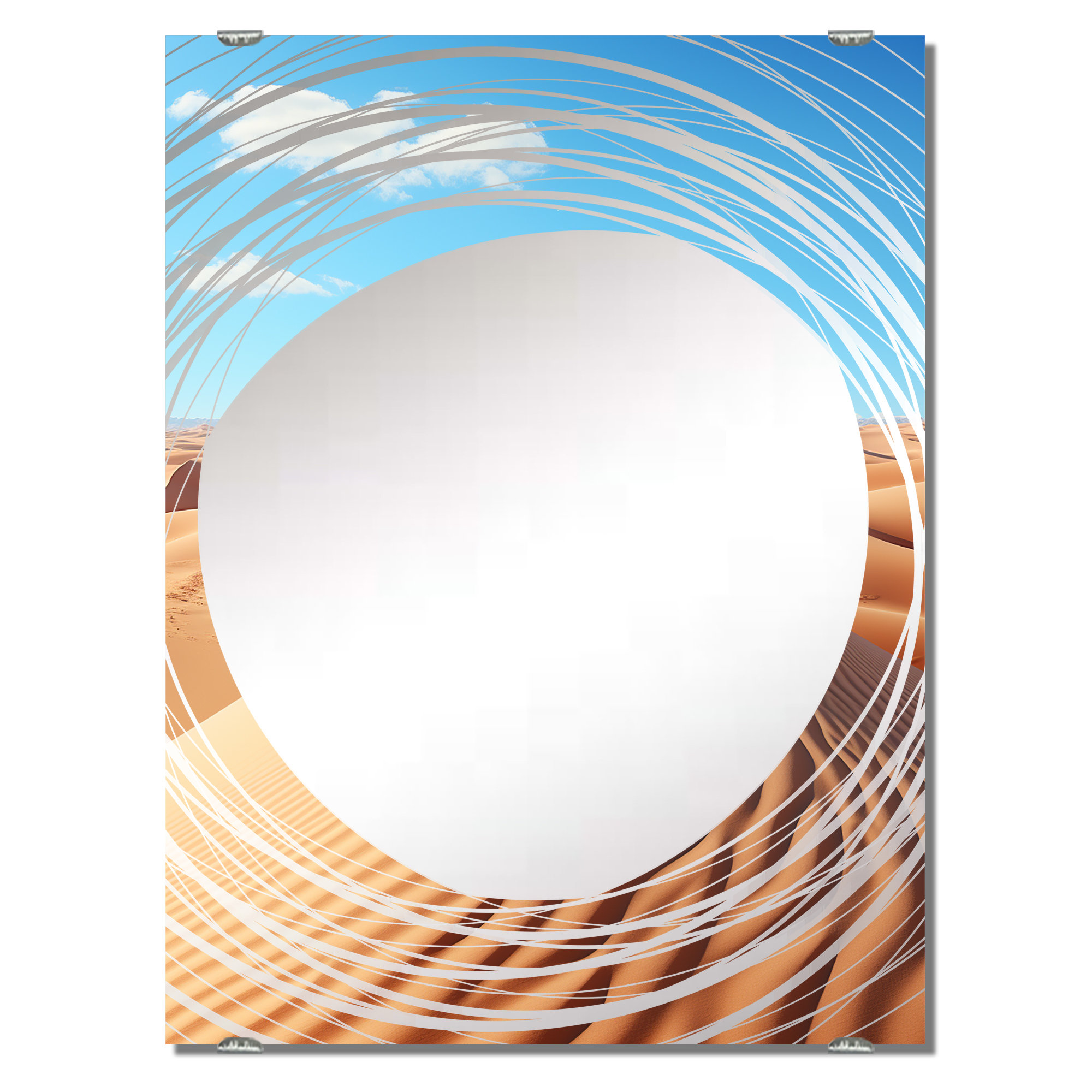 East Urban Home Dishon - Desert Mirror Wall Decor MIR140869 | Wayfair