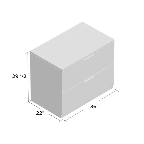 Offices To Go 36'' Wide 2 -Drawer File Cabinet & Reviews | Wayfair