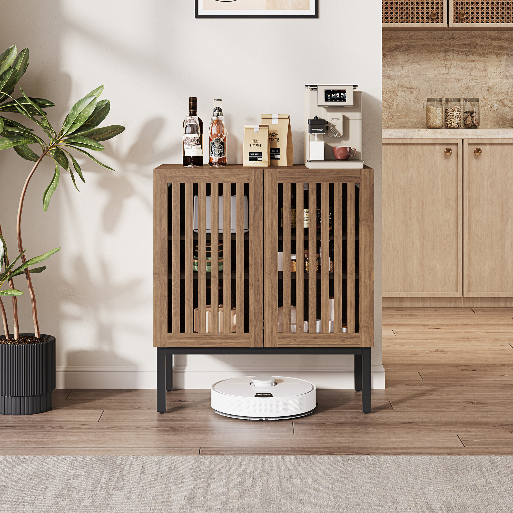 Millwood Pines Sideboard Buffet Cabinet With 2 Doors | Wayfair