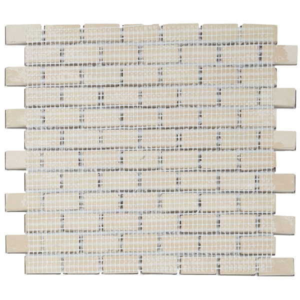 Itona Tile Tuile de mosaïque en céramique 1" x 2" en briques ...