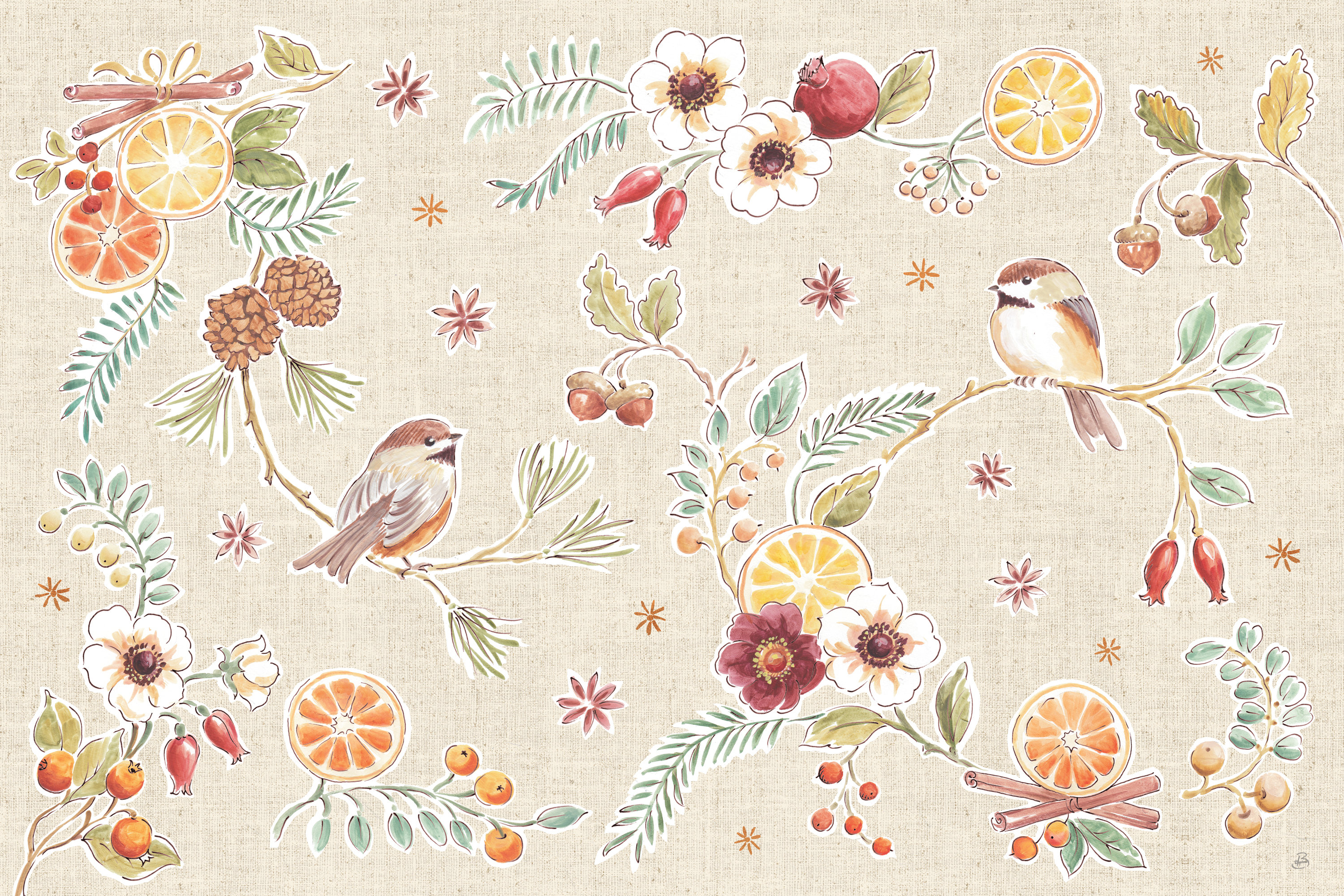 Winston Porter Leavie Winter Spice I On Canvas Print | Wayfair