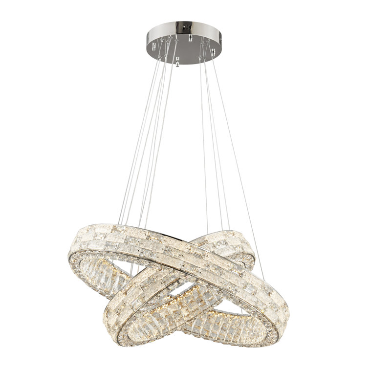 Everly Quinn Helix Dimmable Integrated LED Chandelier | Wayfair