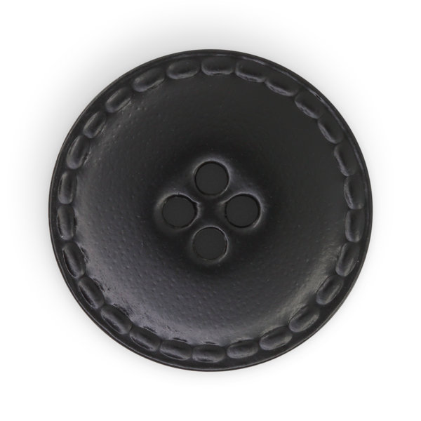 Dritz Recycled Leather Round Button, 25mm, Black, 3 Buttons - Wayfair ...